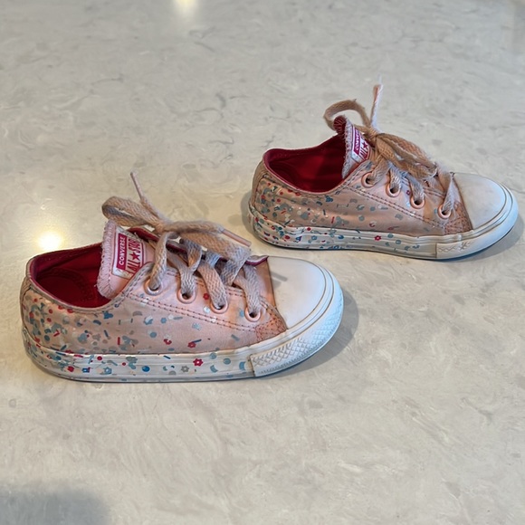 Converse | Shoes | Converse Kids Confetti Sneakers Size 8 Toddler ...